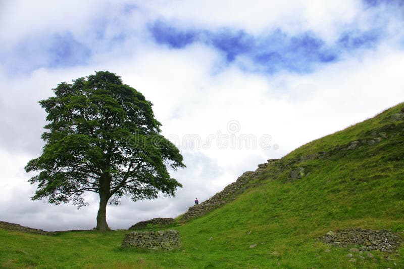 Hadrians wall stock image. Image of ancient, border, remains - 1306459