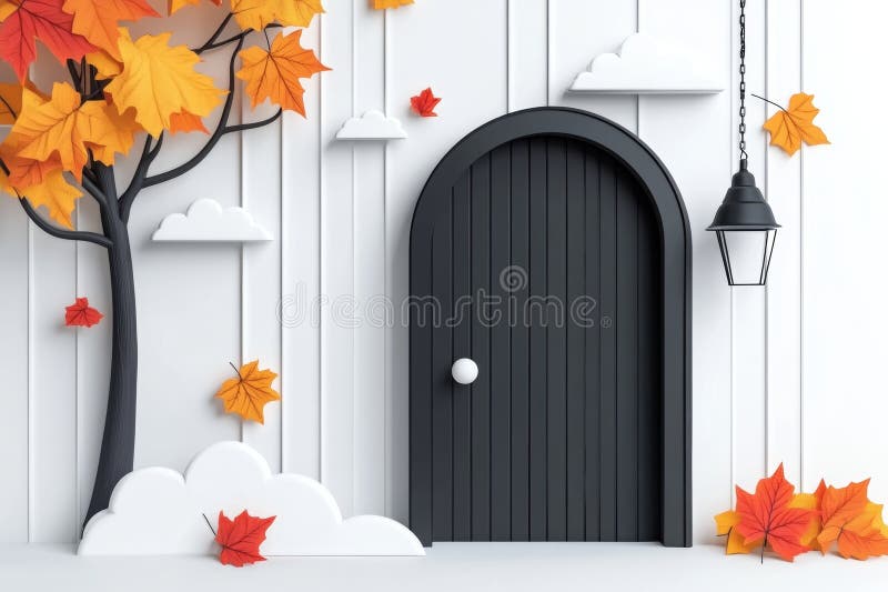 Tree Archway Abstract Minimalist Illustration Stock Photos - Free ...