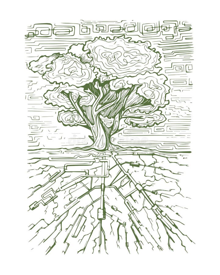 Hand Tree Roots Stock Illustrations – 1,346 Hand Tree Roots Stock ...