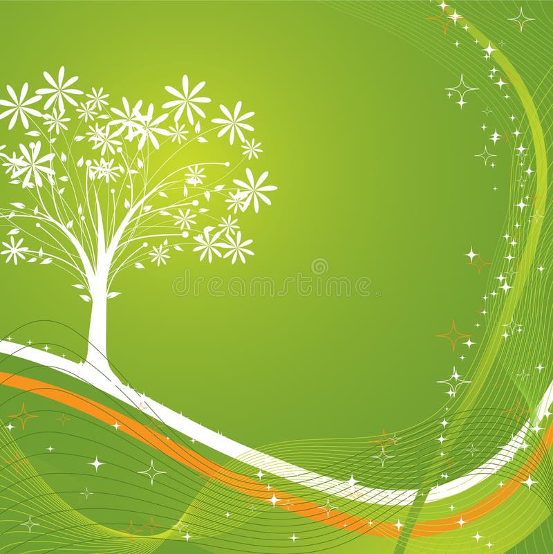 Tree background, vector stock vector. Illustration of tree - 5180949