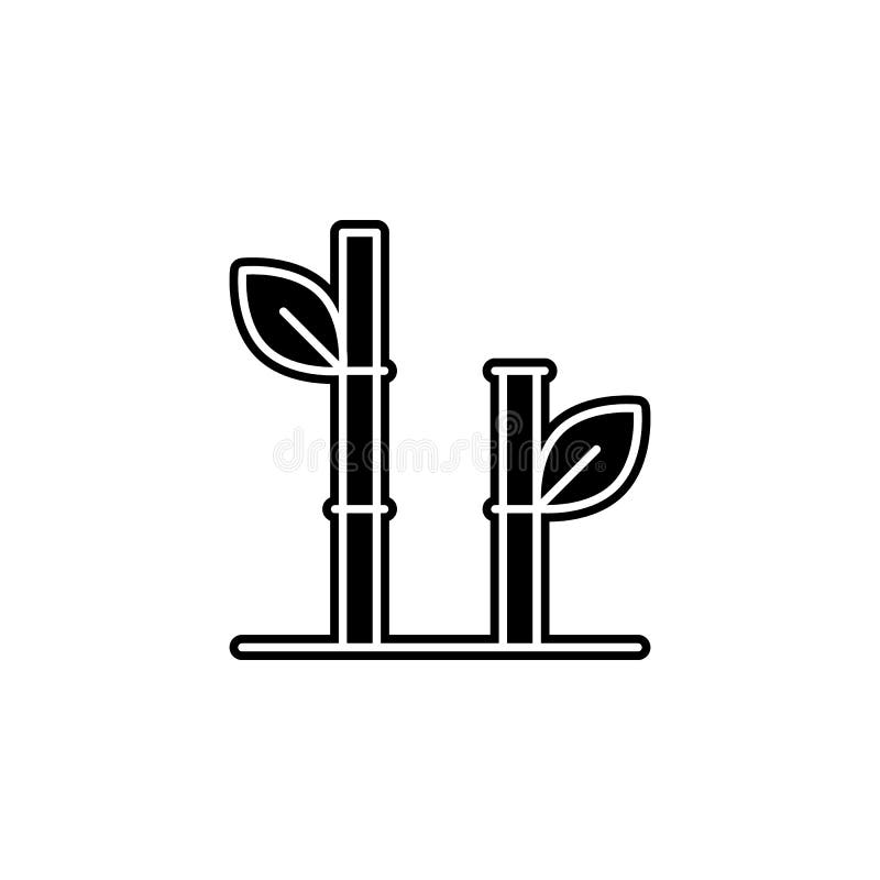 Tree, Bamboo Icon. Simple Glyph, Flat Vector of Tree Icons for Ui and ...