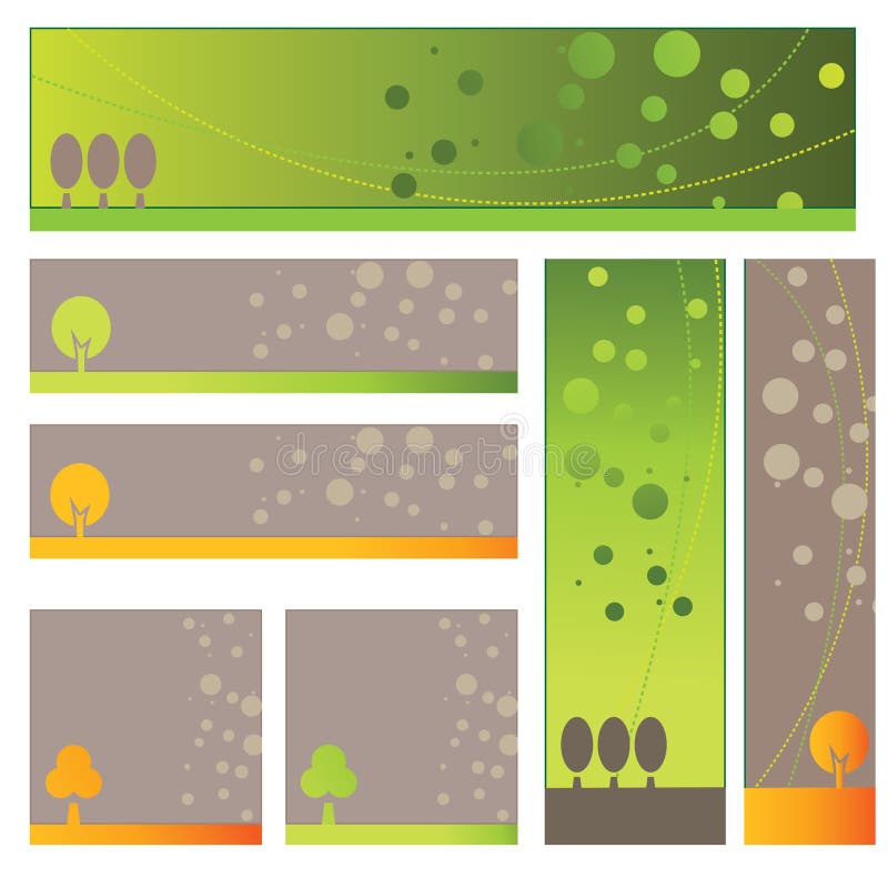 Oak tree wih a banner stock vector. Illustration of sign - 18565949