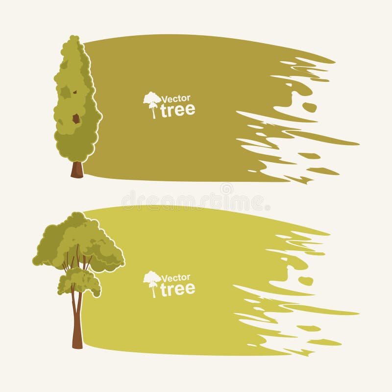 Illustration tree set stock vector. Illustration of flourish - 28450426