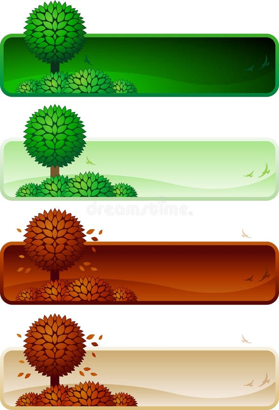 Tree Banner Stock Illustrations – 660,357 Tree Banner Stock ...