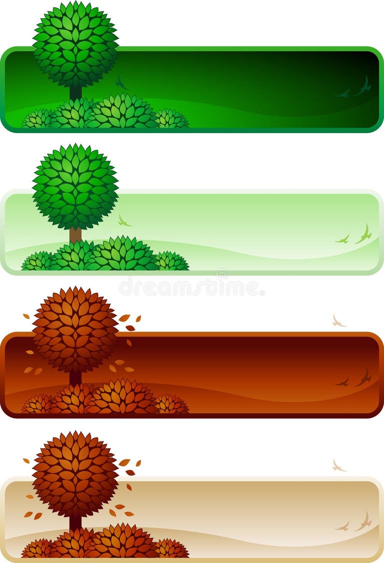 Tree Banner Stock Illustrations – 660,357 Tree Banner Stock ...