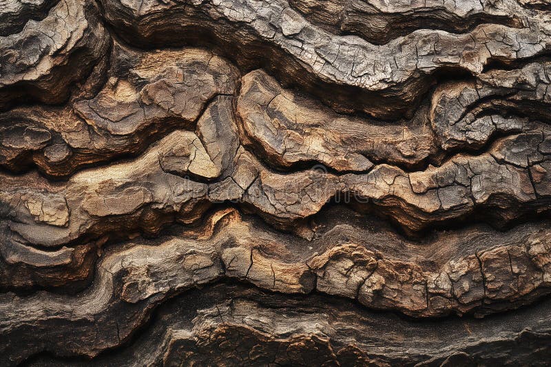 Tree Bark Background, Natural Wood Texture. Close-up of Natural Wood ...