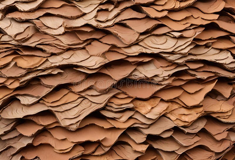 Tree Bark Covered in Red Dust, Creating Unusual Appearance.AI Generated ...