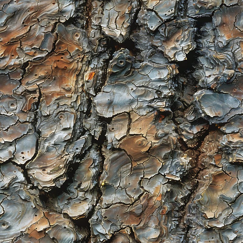 Tree Bark Texture Repeating Pattern Stock Illustration - Illustration ...