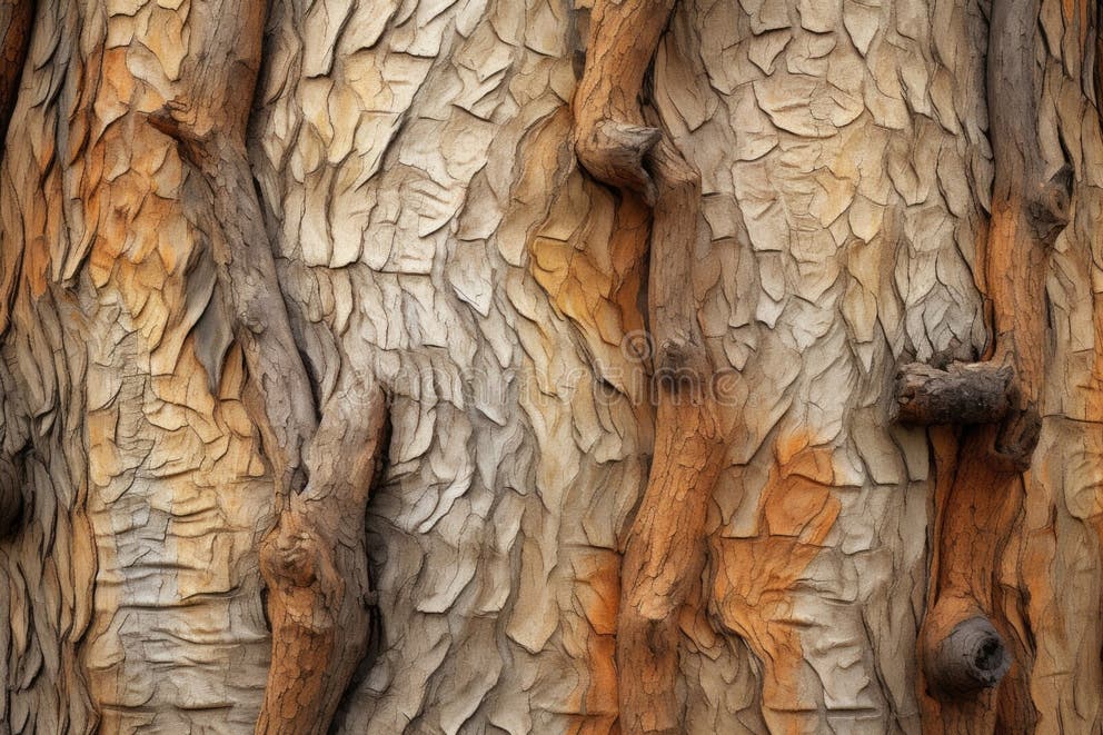Tree Bark Textures and Patterns in Natural Light Stock Image - Image of ...