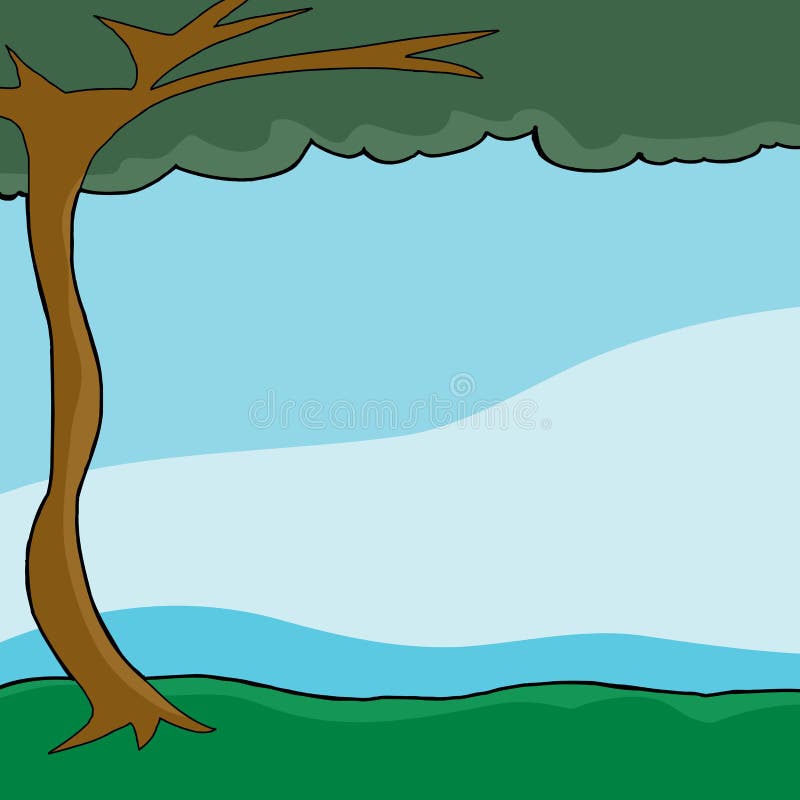 Cartoon Tree Blue Sky Background Stock Illustrations – 12,709 Cartoon ...