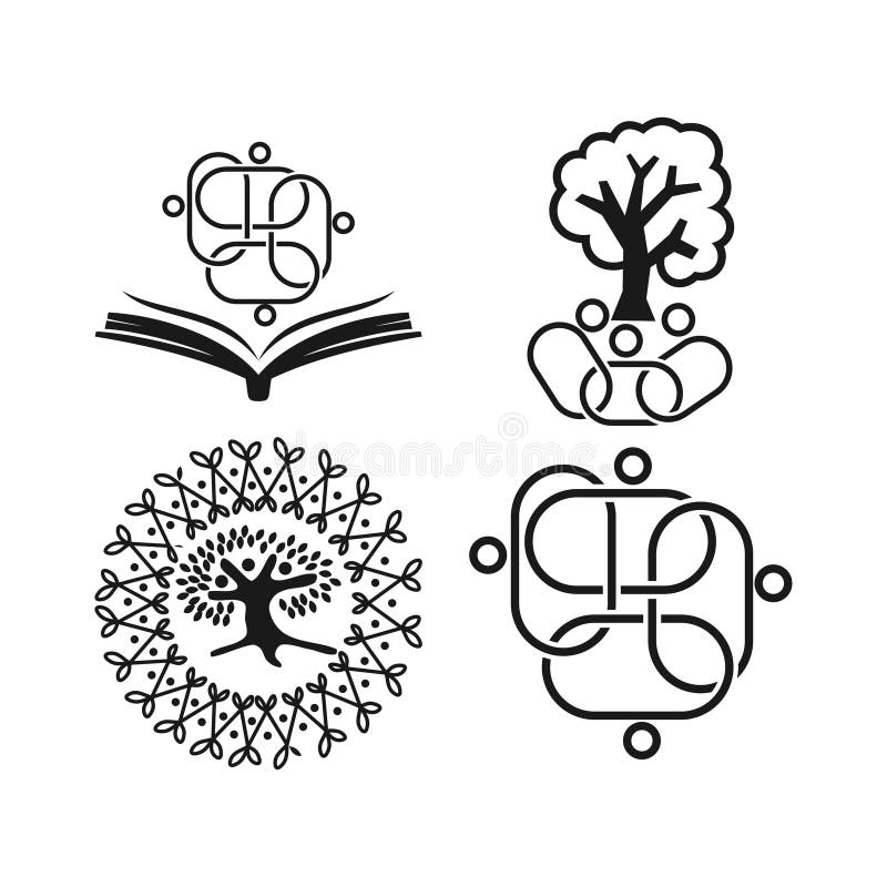 Book Connection Logo Tree Stock Illustrations – 74 Book Connection Logo ...
