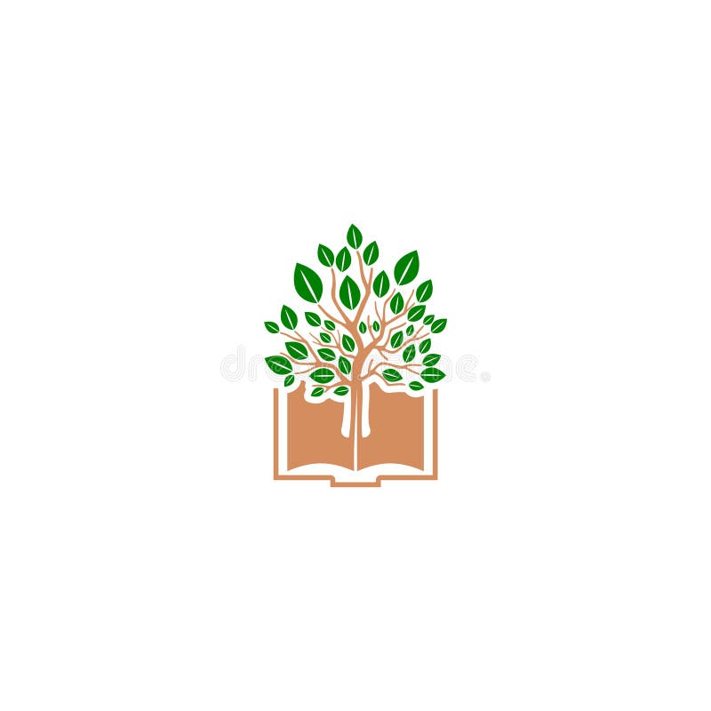 Tree Knowledge Book Logo Natural Stock Illustrations – 396 Tree ...