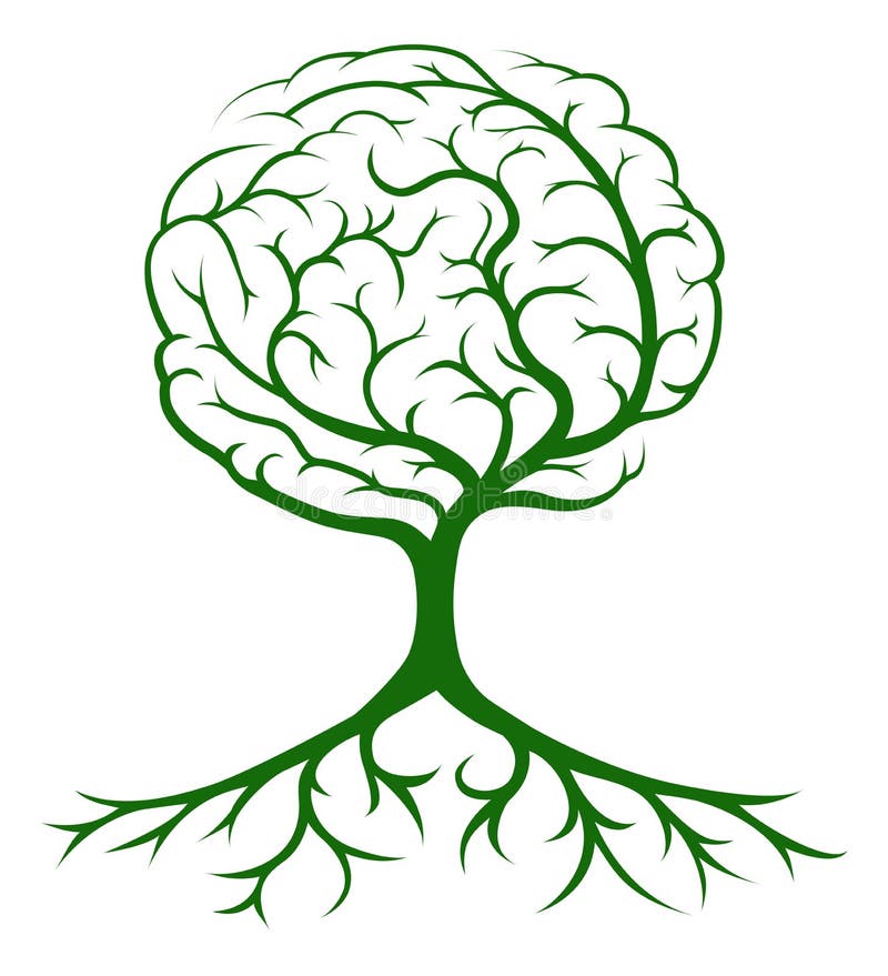 Brain Tree Logo stock vector. Illustration of intelligence - 38414778