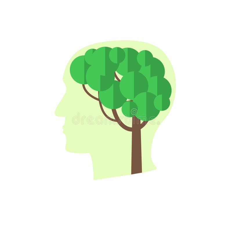 Tree brain stock vector. Illustration of innovation, icon - 33121546