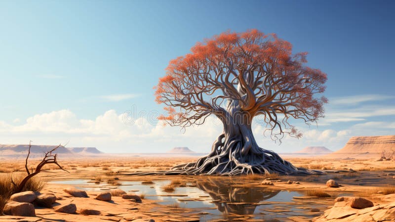 Dry Brain in Desert stock photo. Image of barrenness - 305618078