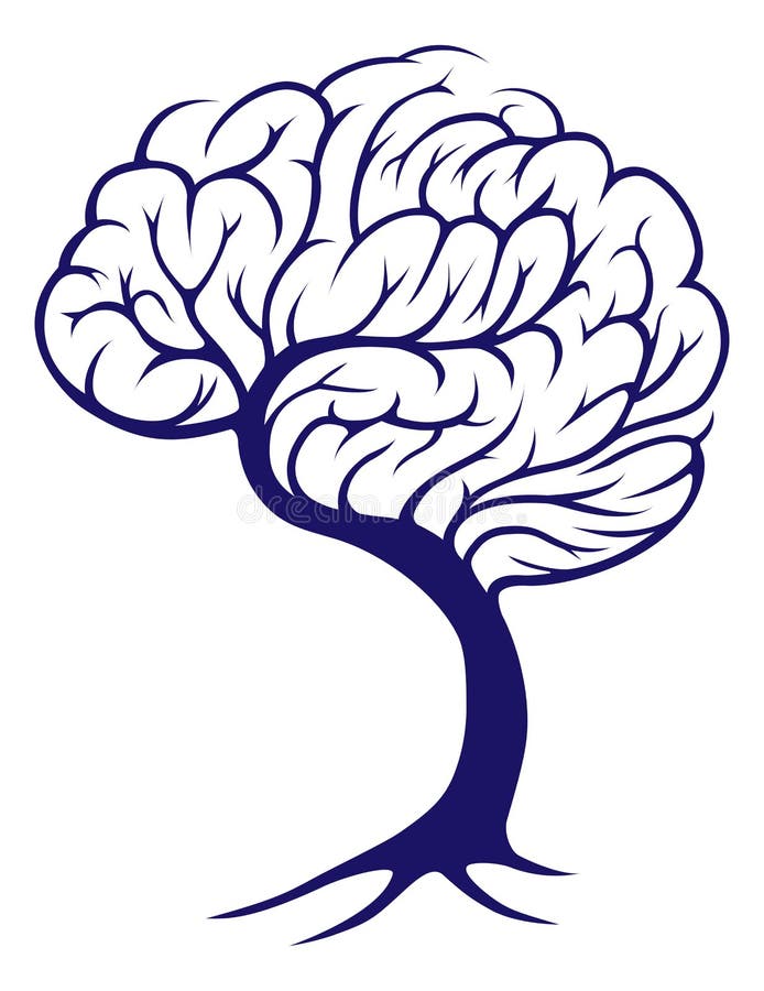 Tree brain stock vector. Illustration of innovation, icon - 33121546