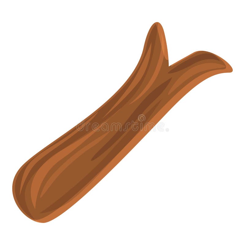 Tree Branch Icon, Cartoon Style Stock Vector - Illustration of single ...