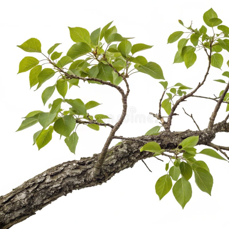 Tree Branch Isolated on Transparent Background Stock Illustration ...