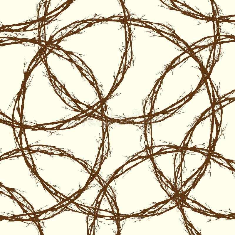 Tree Branch Lines Circles Background Stock Vector - Illustration of ...