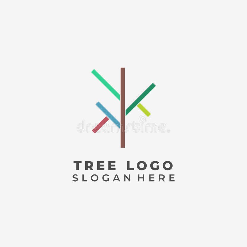 Tree Branch Logo with Branches with a Growth Theme Stock Illustration ...