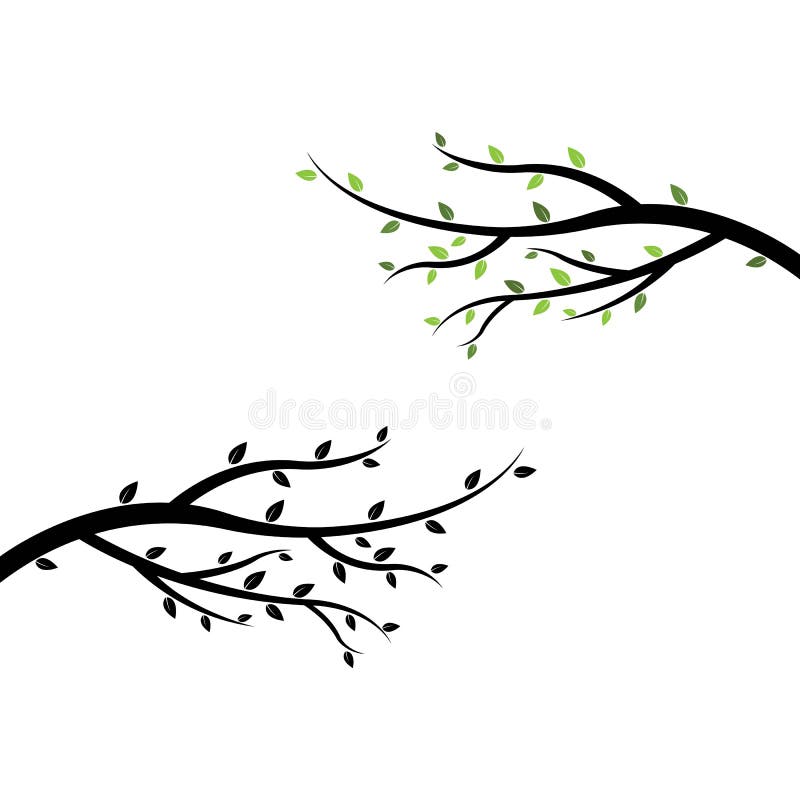Tree branch logo vector stock illustration. Illustration of branch ...