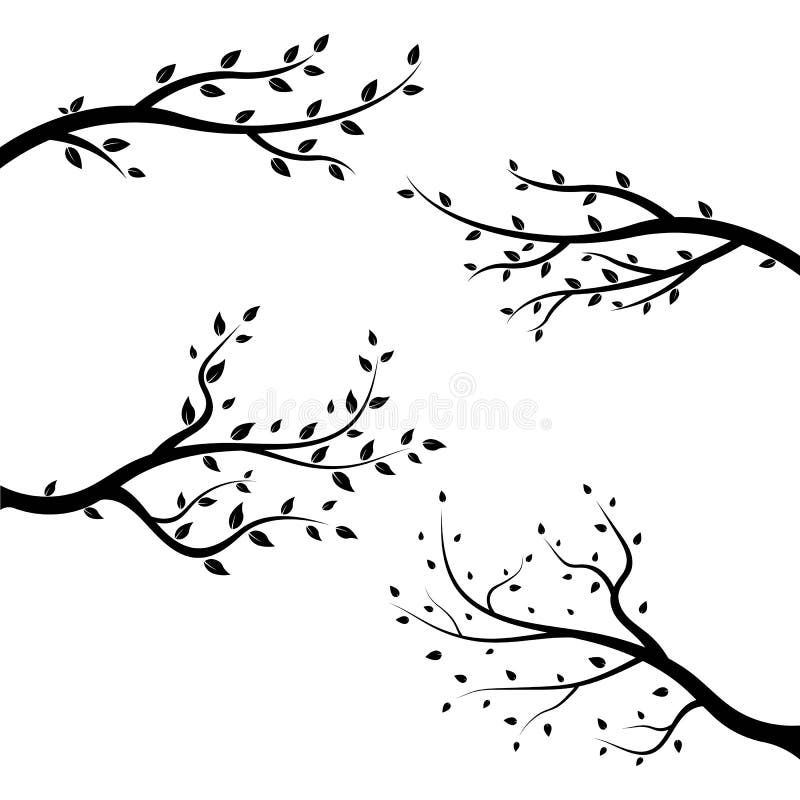 Tree branch logo vector stock illustration. Illustration of nature ...
