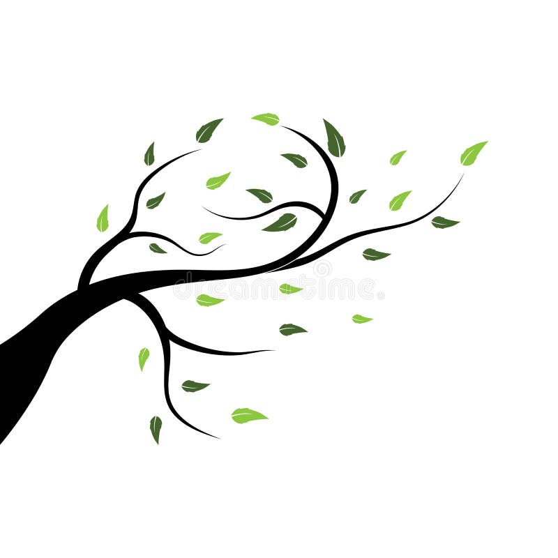 Tree branch logo vector stock illustration. Illustration of summer ...