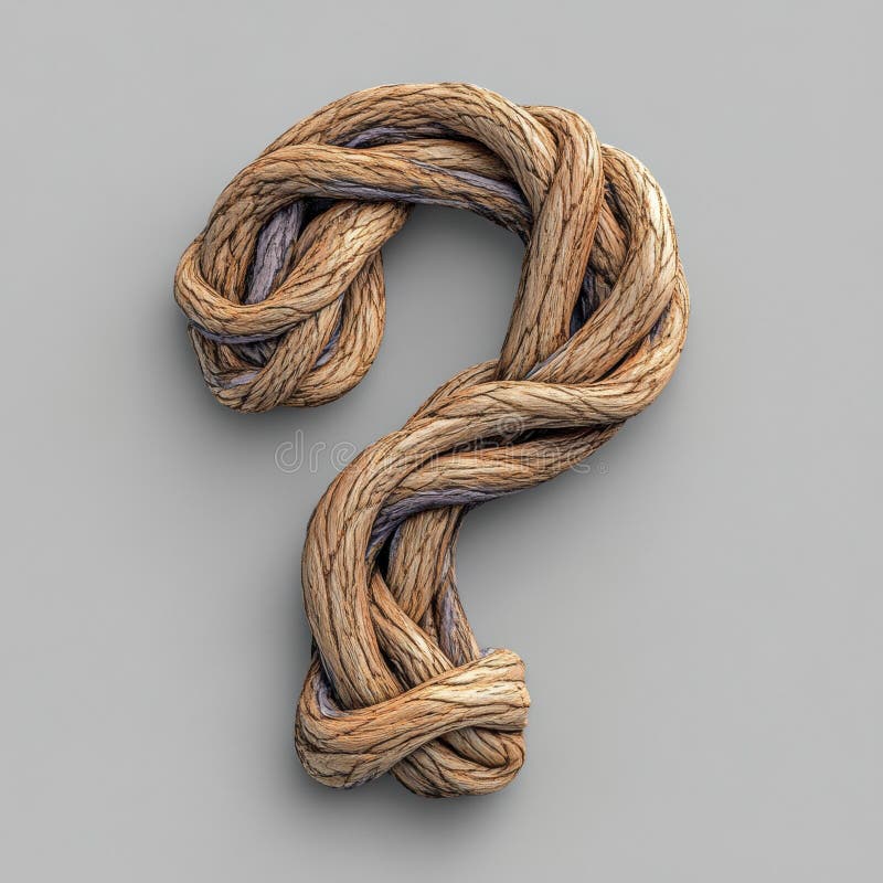 Tree-branch Question Mark on Gray Background, Symbolizing Nature S ...