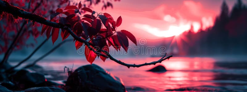 Branch and Rocks in the River Stock Image - Image of rocks, croatia ...