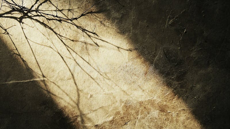 Tree Branch Shadow on Wall stock photo. Image of organic - 375457250