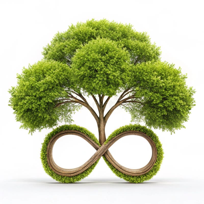 Infinity Tree stock illustration. Illustration of harmony - 369165111