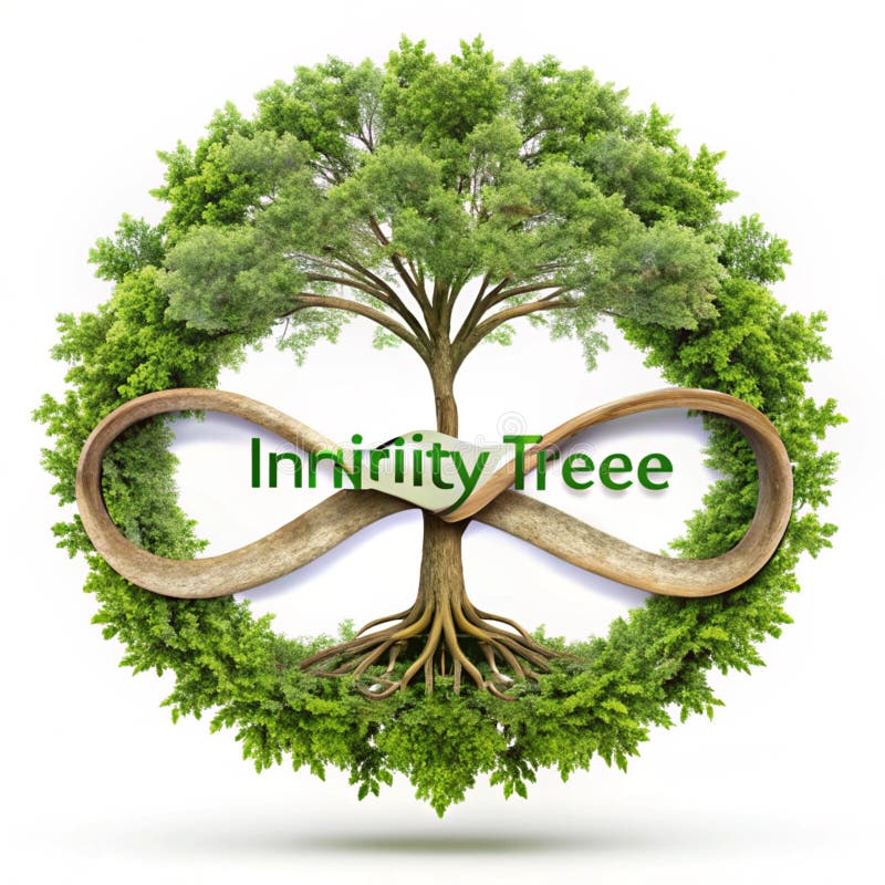 Infinity Tree stock illustration. Illustration of infinite - 369168815