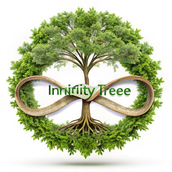Infinity Tree stock illustration. Illustration of infinite - 369168815