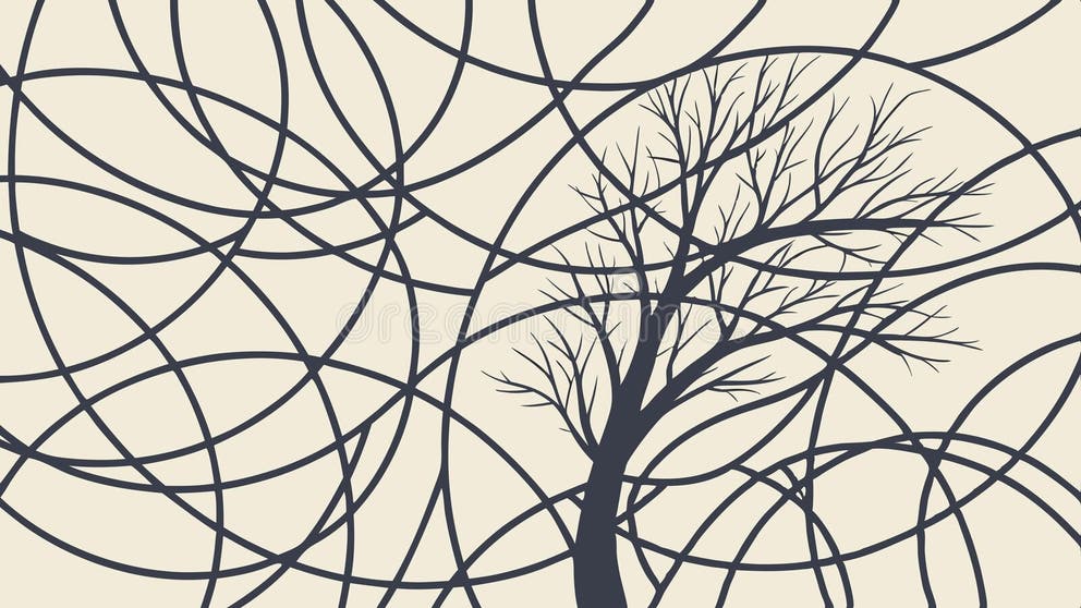 Tree Branches Pattern, Nature Texture Vector Design. Vector Design ...