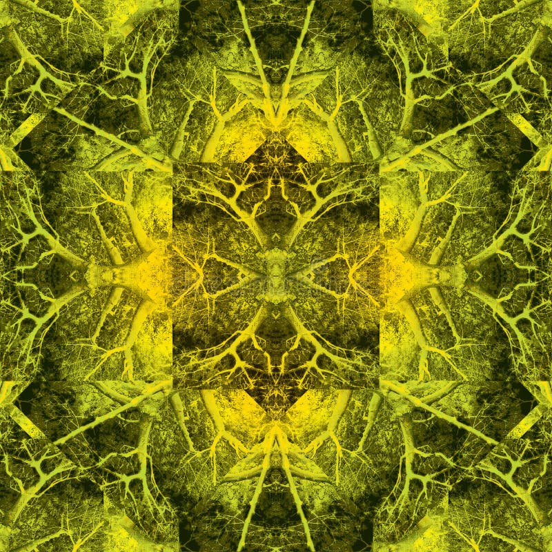 Tree Branches Shaped Abstract Seamless Pattern Stock Illustration ...