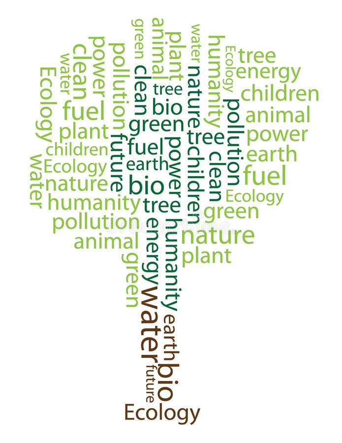 Tree build by words stock vector. Illustration of nature - 21102818