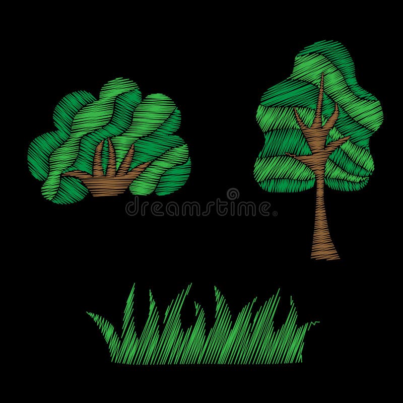Grass Patch Tree Clip Art Stock Illustrations – 27 Grass Patch Tree ...