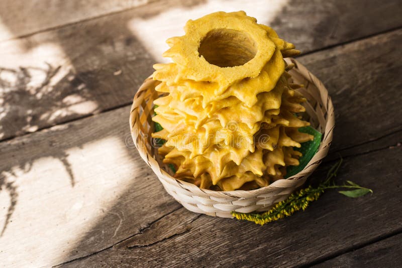 Tree Cake. Baumkuchen. Traditional Germany and Lithuania Layered Cake ...