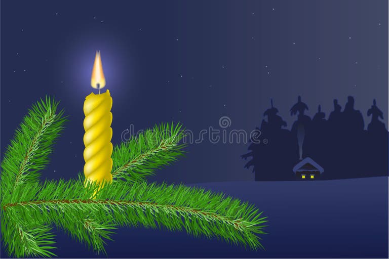 Forest Candle Snow Stock Illustrations – 4,737 Forest Candle Snow Stock ...