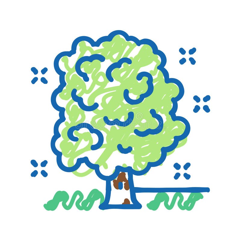 Tree Care Services Icon Doodle Illustration Stock Illustration ...
