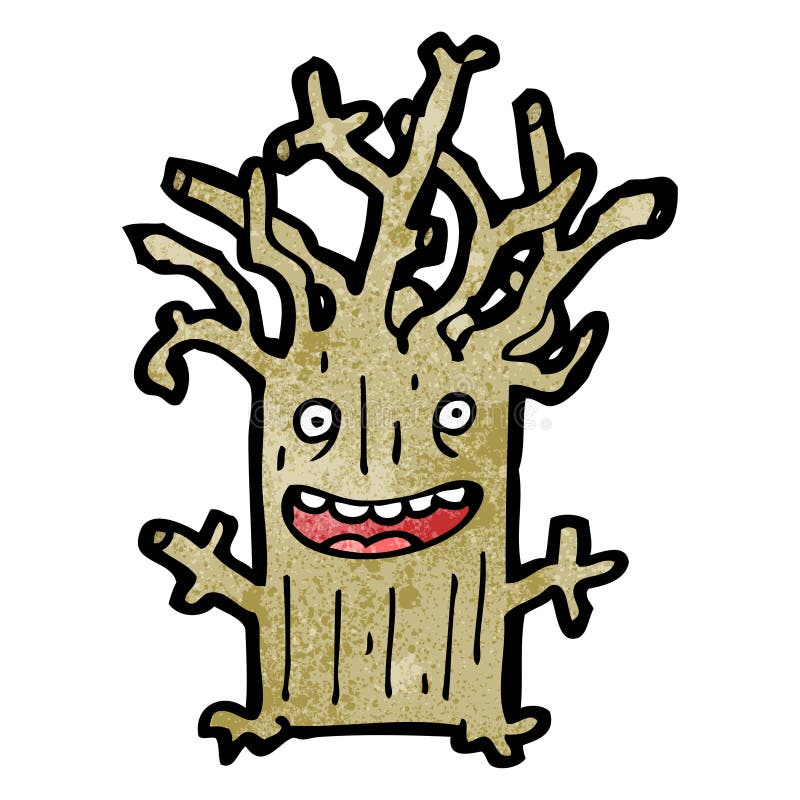 Tree cartoon character stock vector. Illustration of little - 38088476