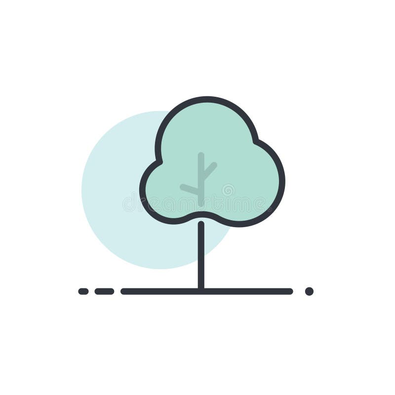 Tree cartoon icon stock vector. Illustration of ecology - 346343203