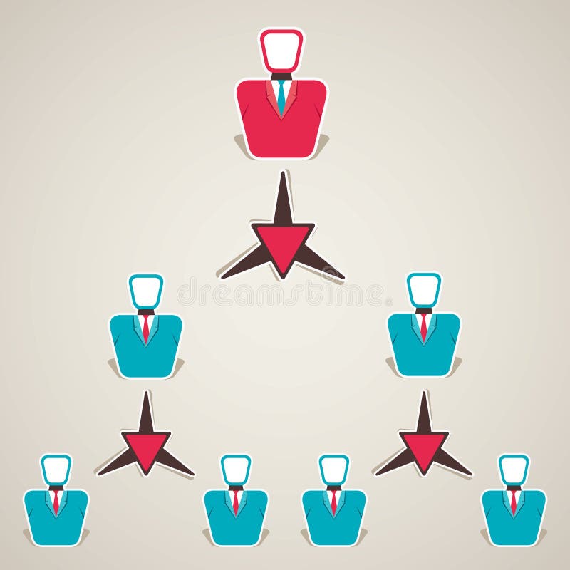 Tree or Chain Network Connection Stock Vector - Illustration of partner ...