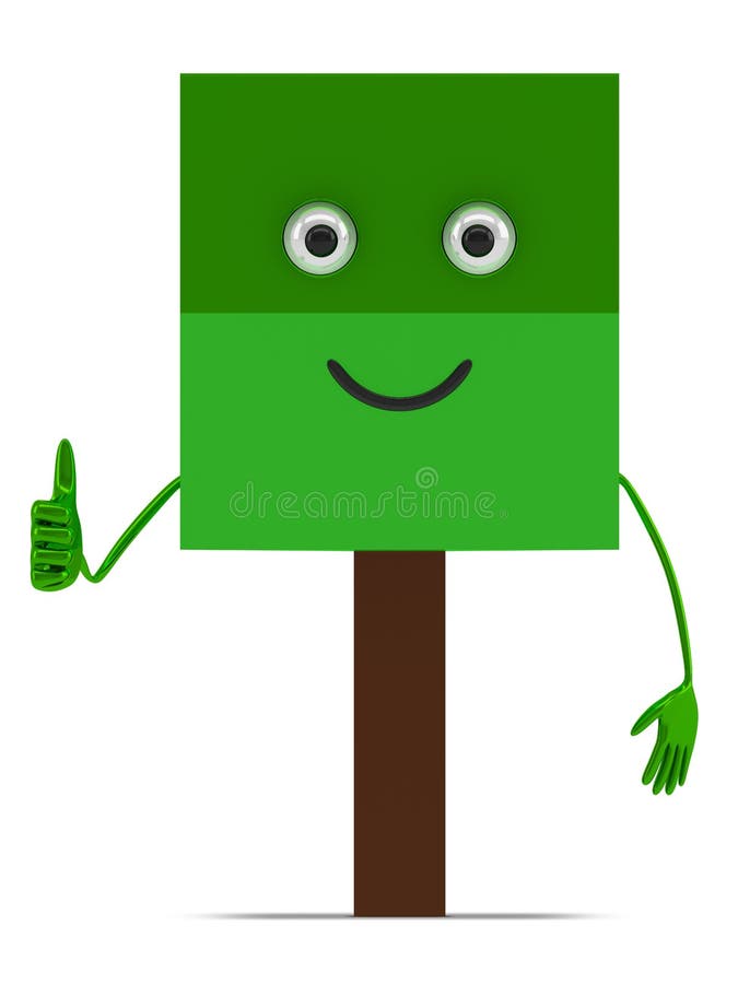 Tree character stock illustration. Illustration of abstract - 53028223