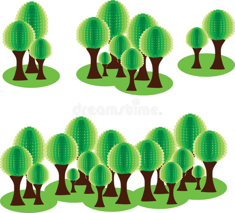 Tree Clip Art. Eco park stock vector. Illustration of autumn - 97821697
