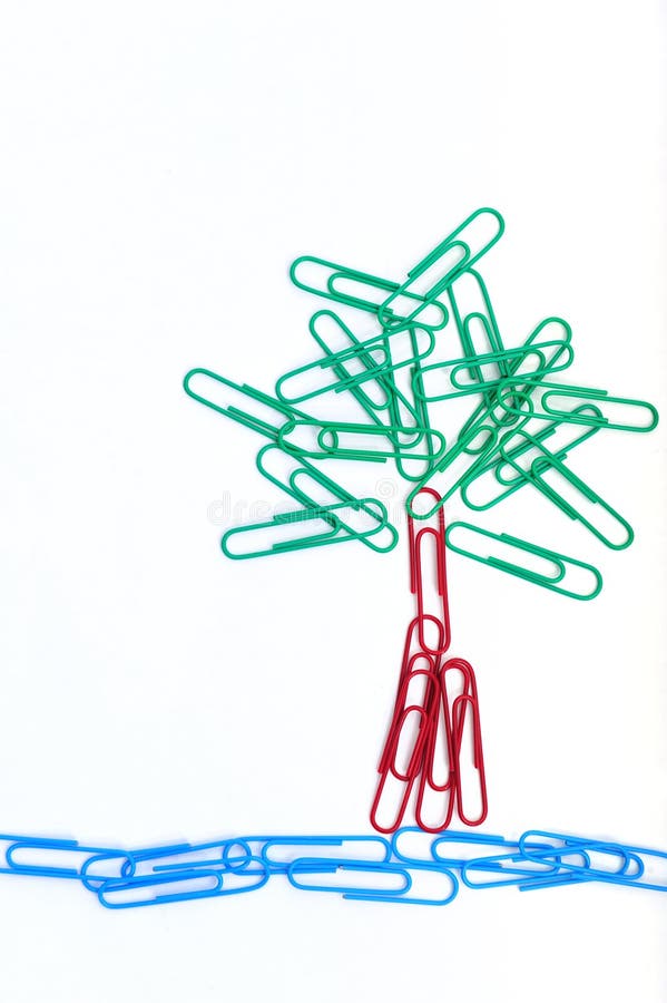 Paper clips chart stock photo. Image of office, concept - 8499844