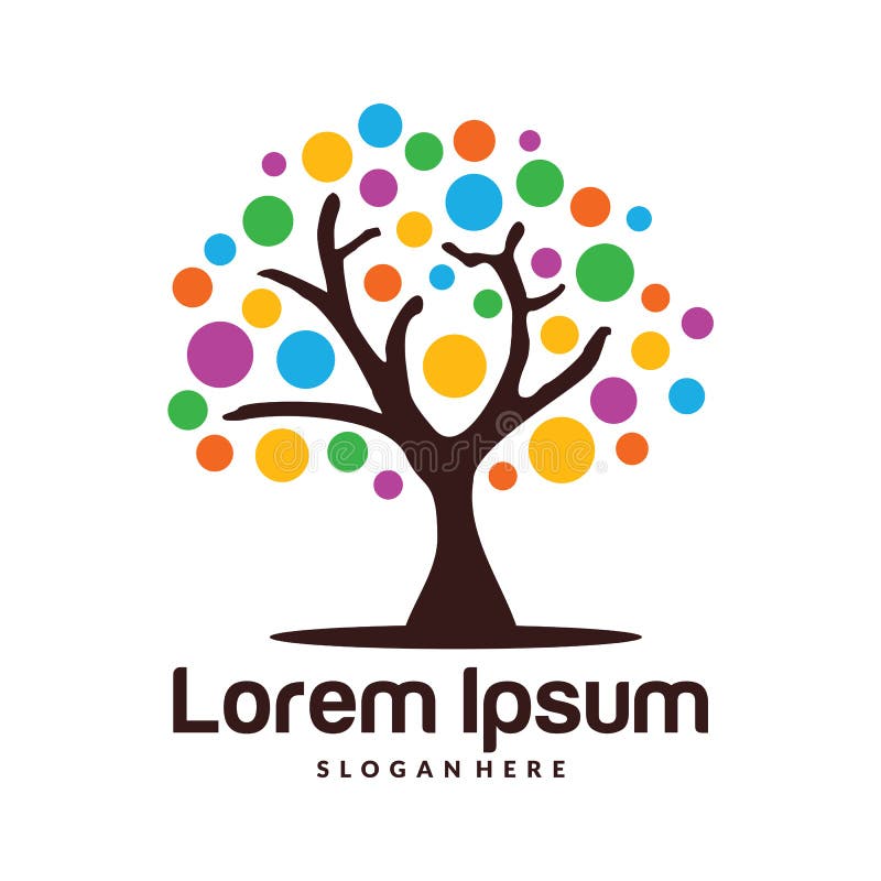 Set of Tree House Logo Vector Template. Leaf House Logo Stock Vector ...