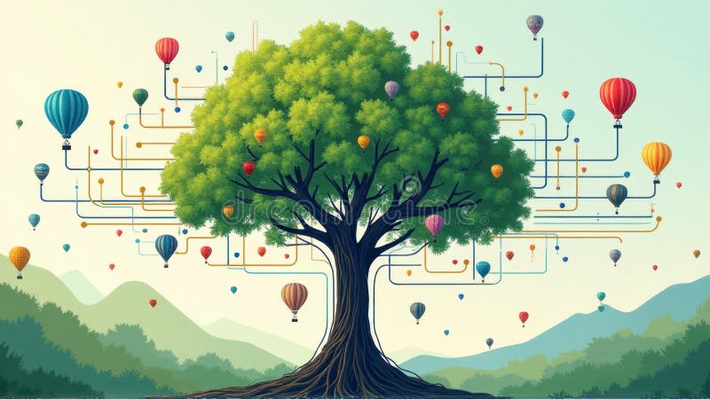 Tree of Connections, a Visual Representation of Interconnectedness ...