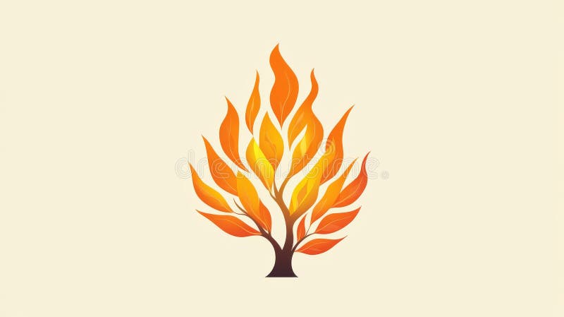 A Tree Consumed by Fire, Illustrating the Issues of Wildfires and ...
