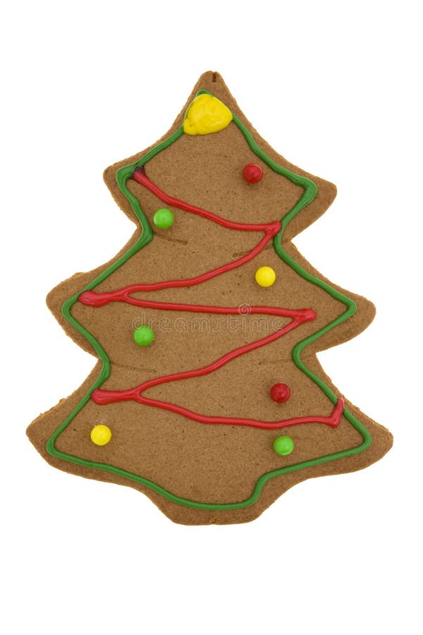 Christmas tree cookie. stock image. Image of holiday, sugar - 3533525
